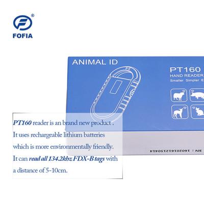 중국 주머니 규모 Pet 마이크로칩 스캐너 ISO 표준 FDX-B 독자 USB 충전기 판매용