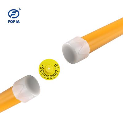 China Animal Cattle Sheep Tag RFID Stick Reader Long Antenna Use Yellow Black Color for sale