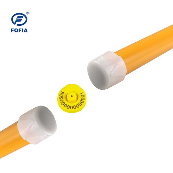 Compatto lettore di tag RFID con frequenza 134,2KHz e antenna da 46cm