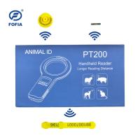 China 24/7 OLED White Animal Microchip Scanner With Built-In Buzzer Rfid Reader Handheld for sale
