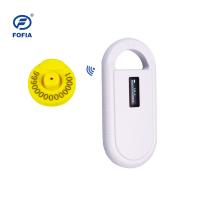 China 24/7 OLED White Animal Microchip Scanner With Built-In Buzzer Rfid Reader Handheld for sale