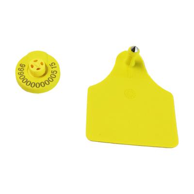 China PEUR Electronic Ear Tags Vibrating IEC 68-2-6 Tension 350N Custom Ear Tags For Cattle for sale