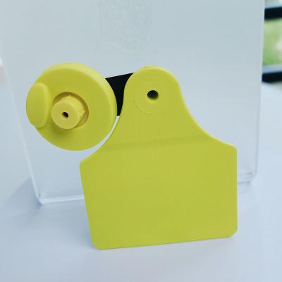 China 10-15 Grams Electronic Ear Tags with ISO 11784/11785 Compliance and Self-locking Plastic Pin for Livestock Identification for sale
