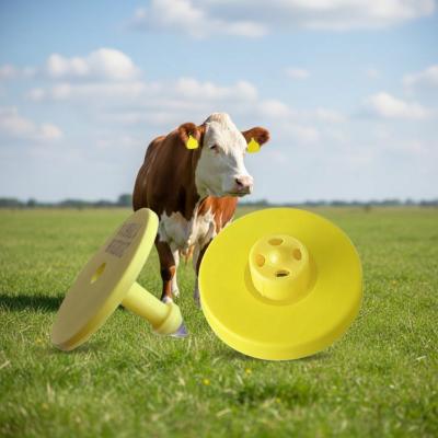 China 134.2kHz Frequency ISO11784/5 FDX-B Compliant Waterproof TPU Electronic RFID Ear Tag for Livestock Identification for sale