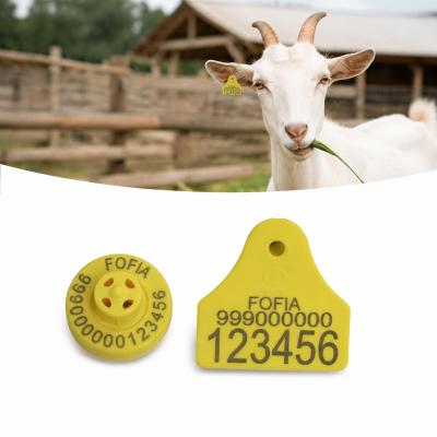 China 4.0g Sheep Ear Tags Frequency 134.2KHz Perfect for Goat Ear Tagging Providing Clear Identification and Tracking for sale