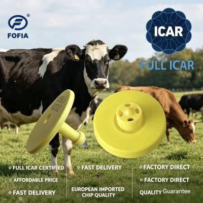 China Electronic Ear Tags ISO11784 85 FDX B Compliant ICAR Certified Waterproof TPU RFID for Livestock Breeding and Traceability for sale