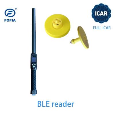 China ET908 ICAR Circular Animal Ear Tag BLE Reader ISO11784/5 Unshared ICAR Code Customizable Colors for sale