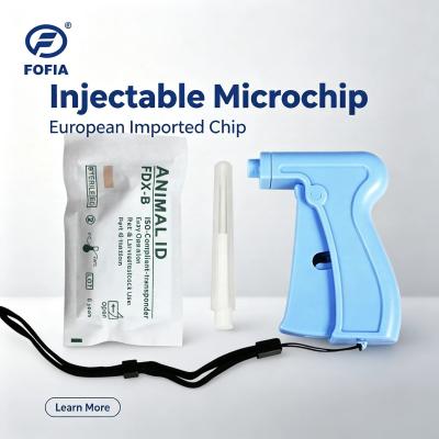China Fofia Hot Selling RFID Separate and Reusable134.2kHz Animal ID Microchip ZS005 Waterproof Pet Use Injection 1.5 Year Warranty for sale