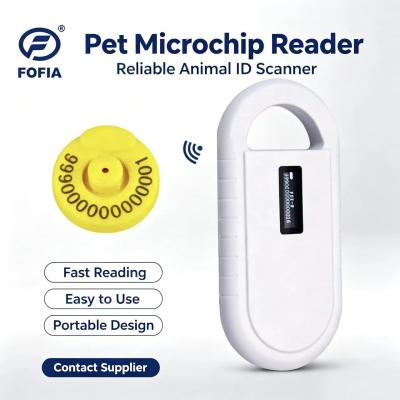 China Fofia Handheld Plastic Animal Microchip RFID Card Reader PT160 134.2kHz OLED Screen USB Lithium Battery CE Certified ISO for sale