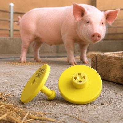 China FULL ICAR Certified Laser Printing Numbered Livestock Animal TPU 134.2khz Animal Ear Tag for sale