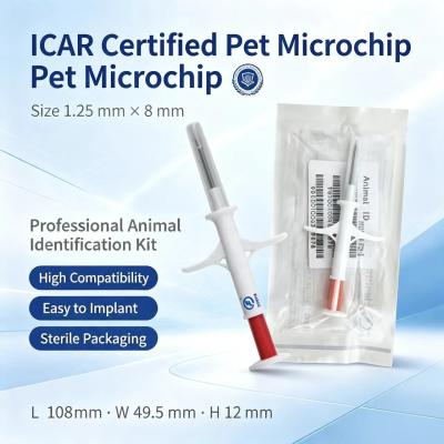 China 2026 Hot Selling New Fofia RFID 134.2kHz Integrated Animal Microchip ZS009 Waterproof for cat Dog and Pet Injection for sale