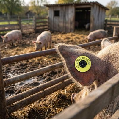 China New Fofia Full ICAR ET908 Cow RFID LF Ear Tag TPU Material 350N Tension 5 Year Warranty ISO11784/5 Compliance Farm Use for sale