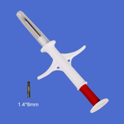 Китай Микросхема ID 134,2 КГц животная на собаки приемоответчики 1,4 * 8mm вводимые продается