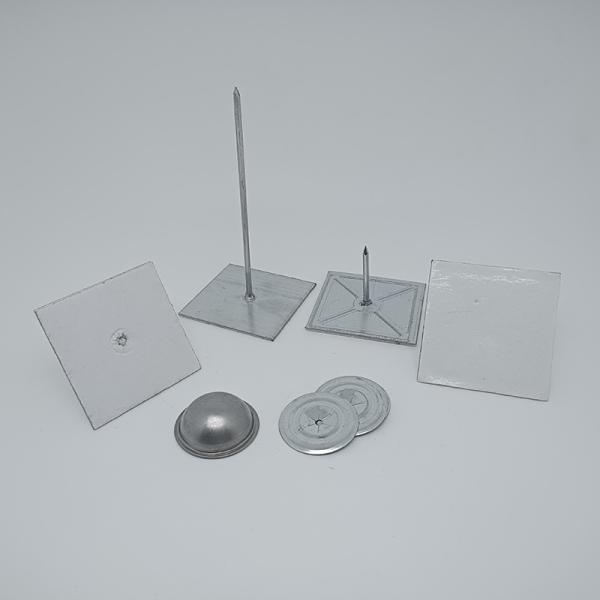 Quality Galvanized Steel Self Adhesive Insulation Stick Pins With 38mm Speed Clips for sale