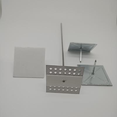 China ISO9001 Perforated Base Insulation Hangers Self Stick Pin To Stick Plastic To HVAC System Parts for sale