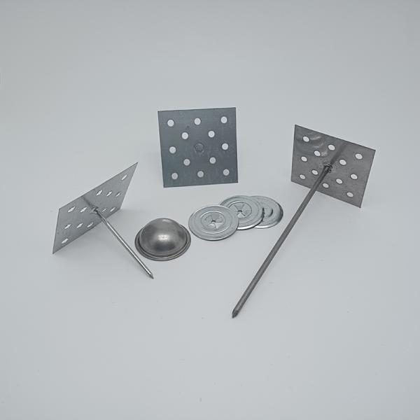 Quality Perforated Base Insulation Hanger Zinc Finish Self Stick Pin To Stick Plastic To for sale