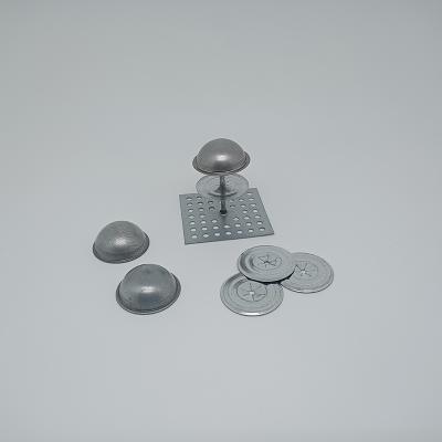 Perforated Base Insulation Hanger Zinc Finish Self Stick Pin To Stick Plastic To Metal