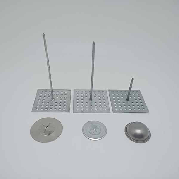 Quality Custom Perforated Insulation Hangers Pins Unique Riveting 24mm Aluminum Zinc For for sale