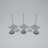 Quality Custom Perforated Insulation Hangers Pins Unique Riveting 24mm Aluminum Zinc For for sale