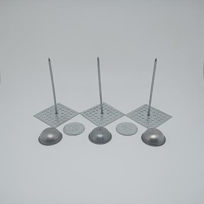 China Custom Perforated Insulation Hangers Pins Unique Riveting 24mm Aluminum Zinc For External Wall for sale