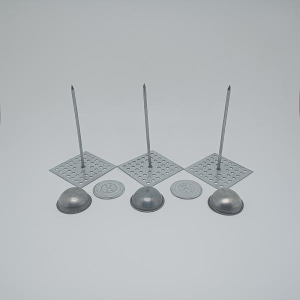 Quality Custom Perforated Insulation Hangers Pins Unique Riveting 24mm Aluminum Zinc For for sale
