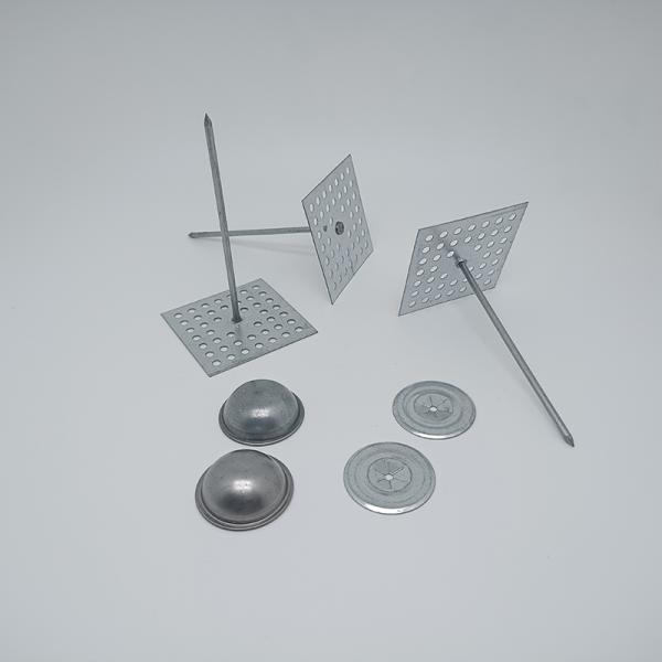 Quality ISO9001 Perforated Base Insulation Hangers Galvanized Steel Self Stick for sale