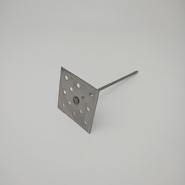 Quality Perforated Base Insulation Hanger Zinc Finish Self Stick Pin To Stick Plastic To for sale