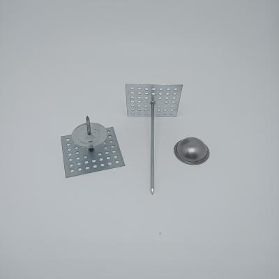 50mmx50mm Stainless Steel Perforated Base Insulation Hangers Pins For Glass Wool