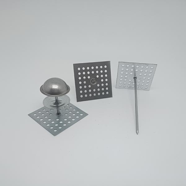 Quality 2-1/2" Metal Insulation Hangers HVAC Accessories Adhesive Spindle Pins for sale