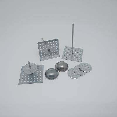 Smooth Galvanized Steel Self Adhesive Insulation Stick Pins Anchors Fastener Hangers Cap Nail 50mm