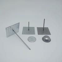 Quality ISO9001 Perforated Base Insulation Hangers Galvanized Steel Self Stick for sale