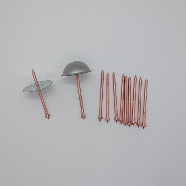 Quality Steel Insulation Stud Welding Pins Cap Nail Type With Cupped Head Style For for sale
