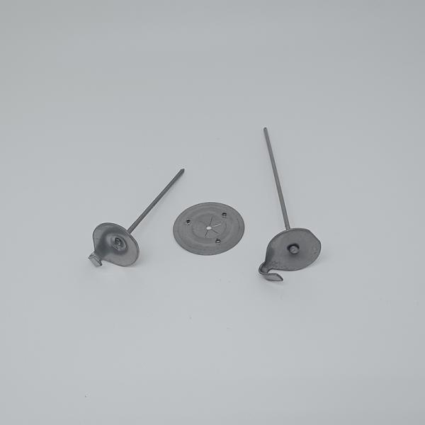 Quality Zinc Plated HVAC Insulation Duct Liner Pins With Smooth Shank Cup Head Type for sale