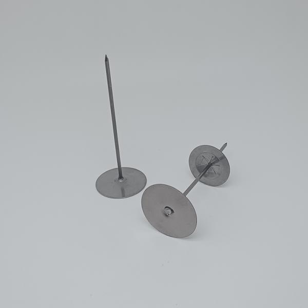 Quality Zinc Plated HVAC Insulation Duct Liner Pins With Smooth Shank Cup Head Type for sale