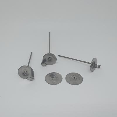 Zinc Plated HVAC Insulation Duct Liner Pins With Smooth Shank Cup Head Type
