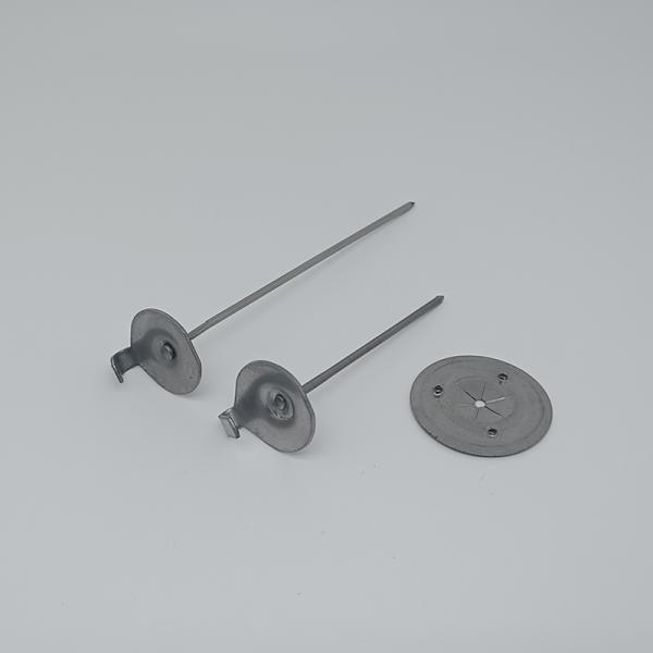 Quality Steel Cap Nail Smooth Shank Type With Checkered Head Style Welding Duct Liner for sale