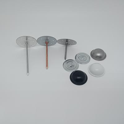 Smooth Shank Self Adhesive Insulation Hangers Perforated Steel Welding Insulation Pins 44 holes