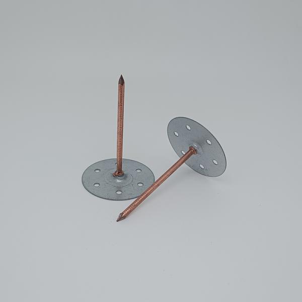 Quality Zinc Plated Self Adhesive Insulation Stick Pins 20mm-300mm With Washer for sale
