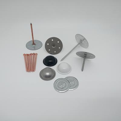 China Zinc Finish Self Stick Insulation Hangers Stainless Steel Marine & Greenhouse Fixing Spindle Pins for sale