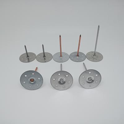 China Zinc Plated Self Adhesive Insulation Stick Pins 20mm-300mm With Washer for sale