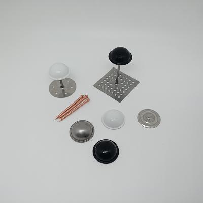 China 22mm/28mm/38mm Insulation Dome Caps Washers With Aluminum Or Stainless Steel Cap For Fixing for sale
