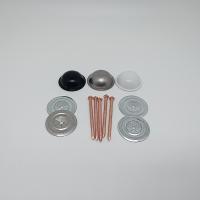 Quality 32mm Galvanized Steel Insulation Dome Cap Washers With CD Pins and Insulation for sale