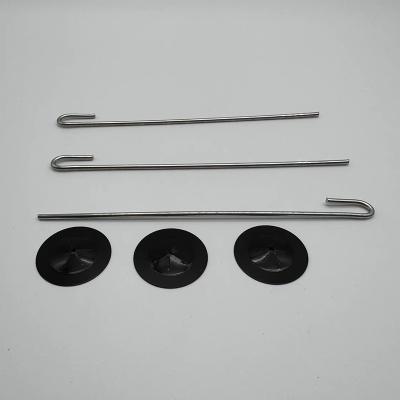 China Stainless Steel Hooks Fastener J Hook For Solar Panel Mesh With Clips  10GA 14GA for sale
