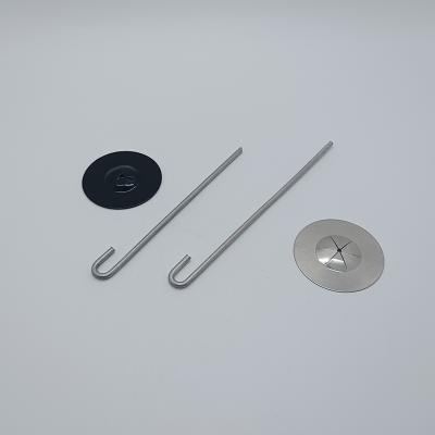 China Polished J Hook For Solar Panel Bird Guard Fastener Clips Stainless Steel Design Custom for sale