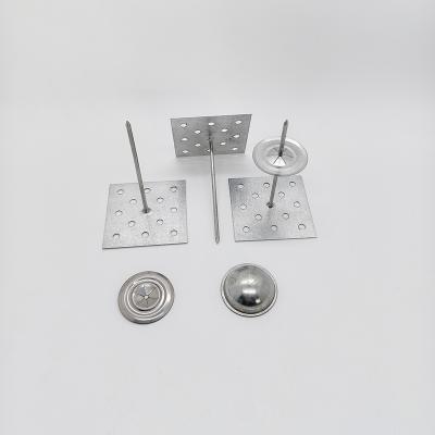 China Industrial Grade Galvanized Perforated Base Insulation Hangers with 50mm Head Diameter for External Wall Fastening for sale