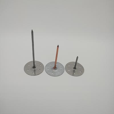 China Glass Wool Adhesive Insulation Spikes 35*35mm 50*50mm Stick Pins For Insulation for sale