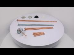 Stainless Steel Or Copper Plated CD Insulated Stud Welding Pins ISO9001 12Ga 14Ga Diameter