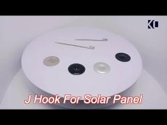 aluminum fastener with self locking washer solar panel j hook 4.7inch mesh clips for pest control so