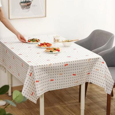 Cina Abitudine di plastica Logo Printed Tablecloth For Wedding a 54*108 pollici di PEVA in vendita