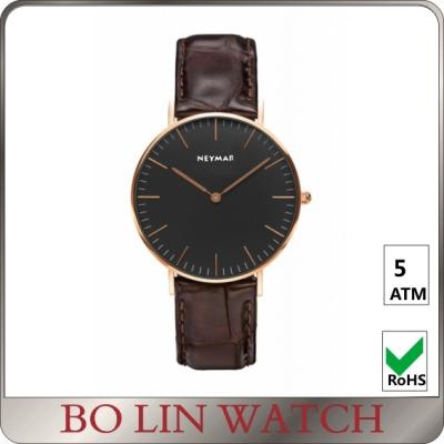 China Minimalist Design Understated Mens Plain Watches , Modern Womens Watches Big Face for sale